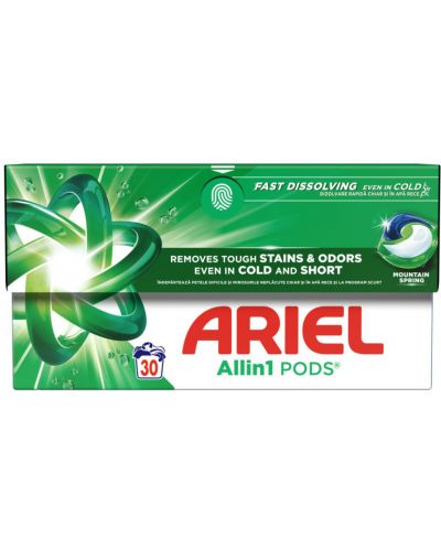 Capsule de rufe Ariel - Mountain Spring, All in One Pods, 30 spălări ...