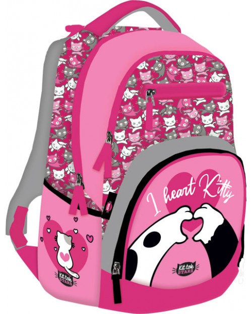 Ghiozdan școalăr Lizzy Card KitTok Heart Kitty - Active + | Ozone.ro