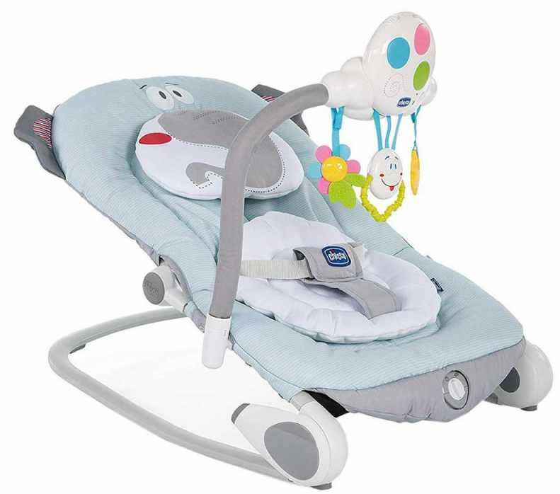 Șezlong pentru copii Chicco - Bouncer Ballon, Elephant | Ozone.ro