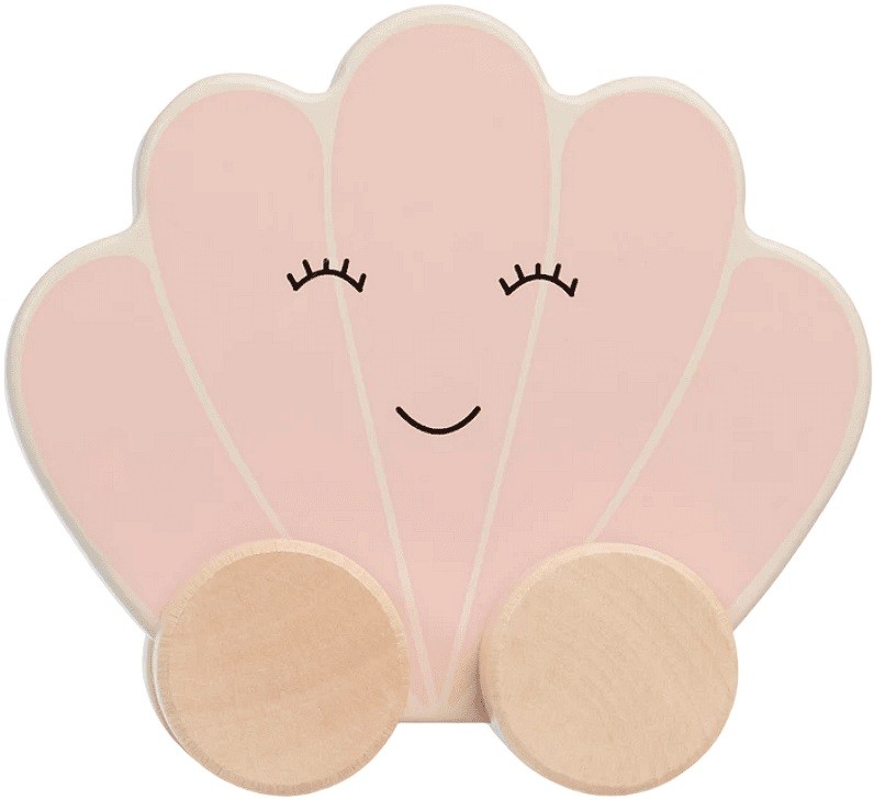 Jucărie din lemn pentru copii Jollein - mașinuță, Shell Pink | Ozone.ro