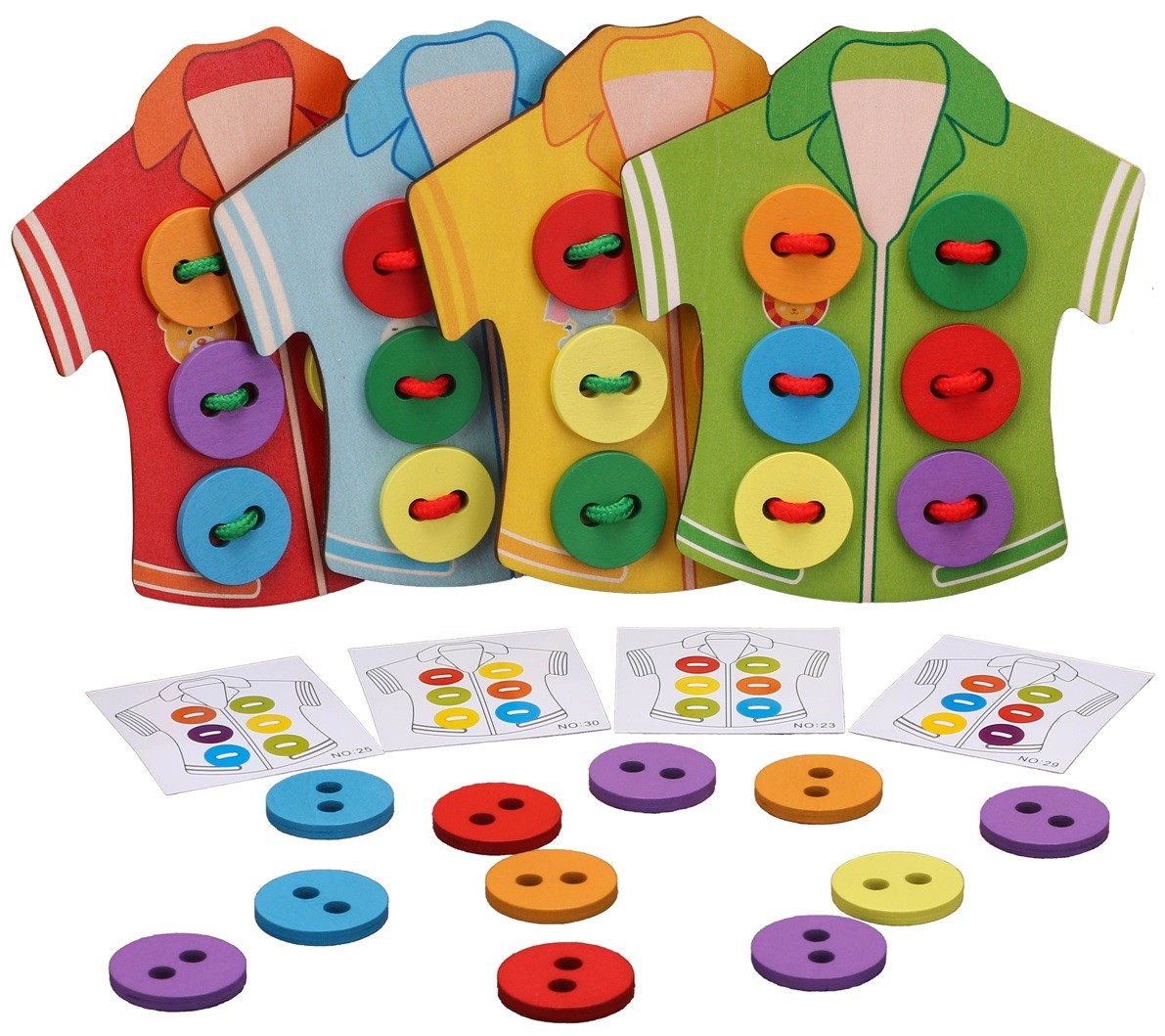 Acool Toy Set de jucării din lemn - Puncte pentru butoniere | Ozone.ro