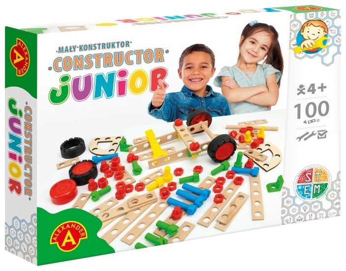 Constructor din lemn Alexander - 100 piese | Ozone.ro