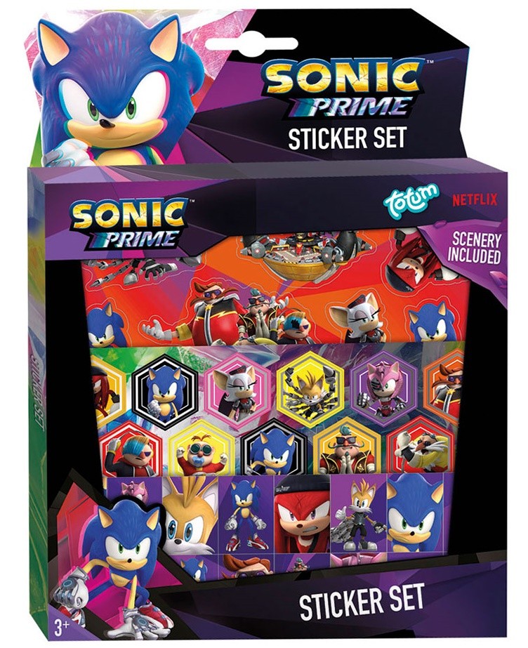 Set cu stickere pentru copii Totum - Sonic | Ozone.ro