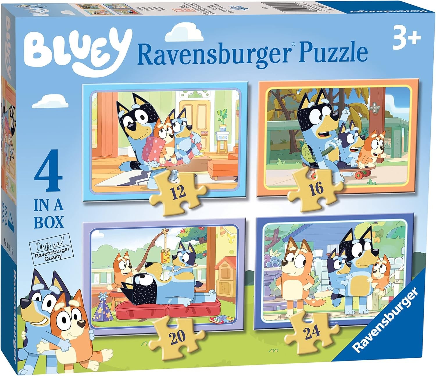 Puzzle pentru copii Ravensburger 4 in 1 - Bluey | Ozone.ro