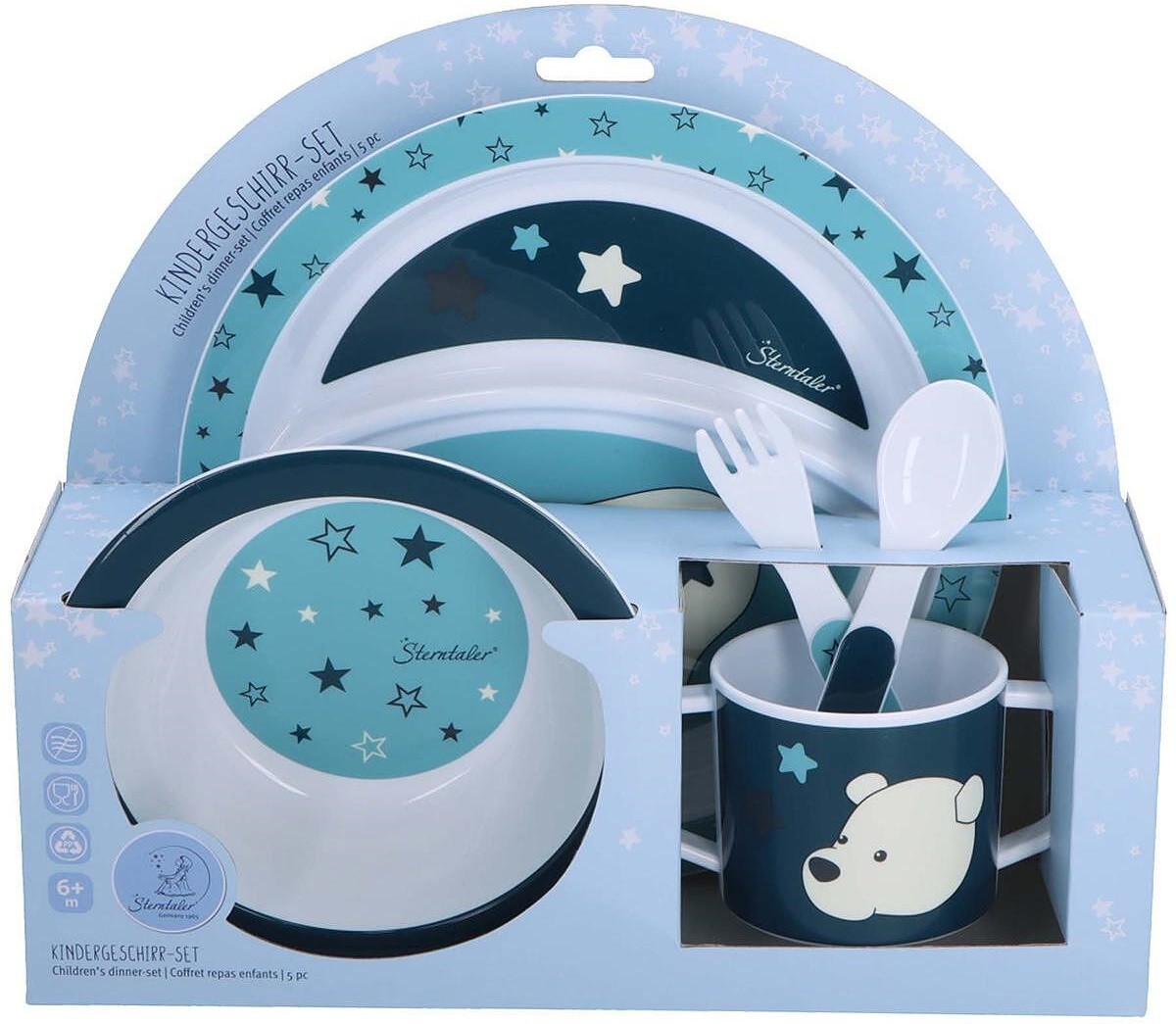 Set de tacâmuri pentru copii de 5 bucăți Sterntaler - Bear | Ozone.ro