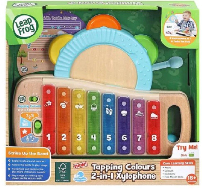 Jucărie 2 în 1 Vtech - xilofon și tamburină interactive | Ozone.ro