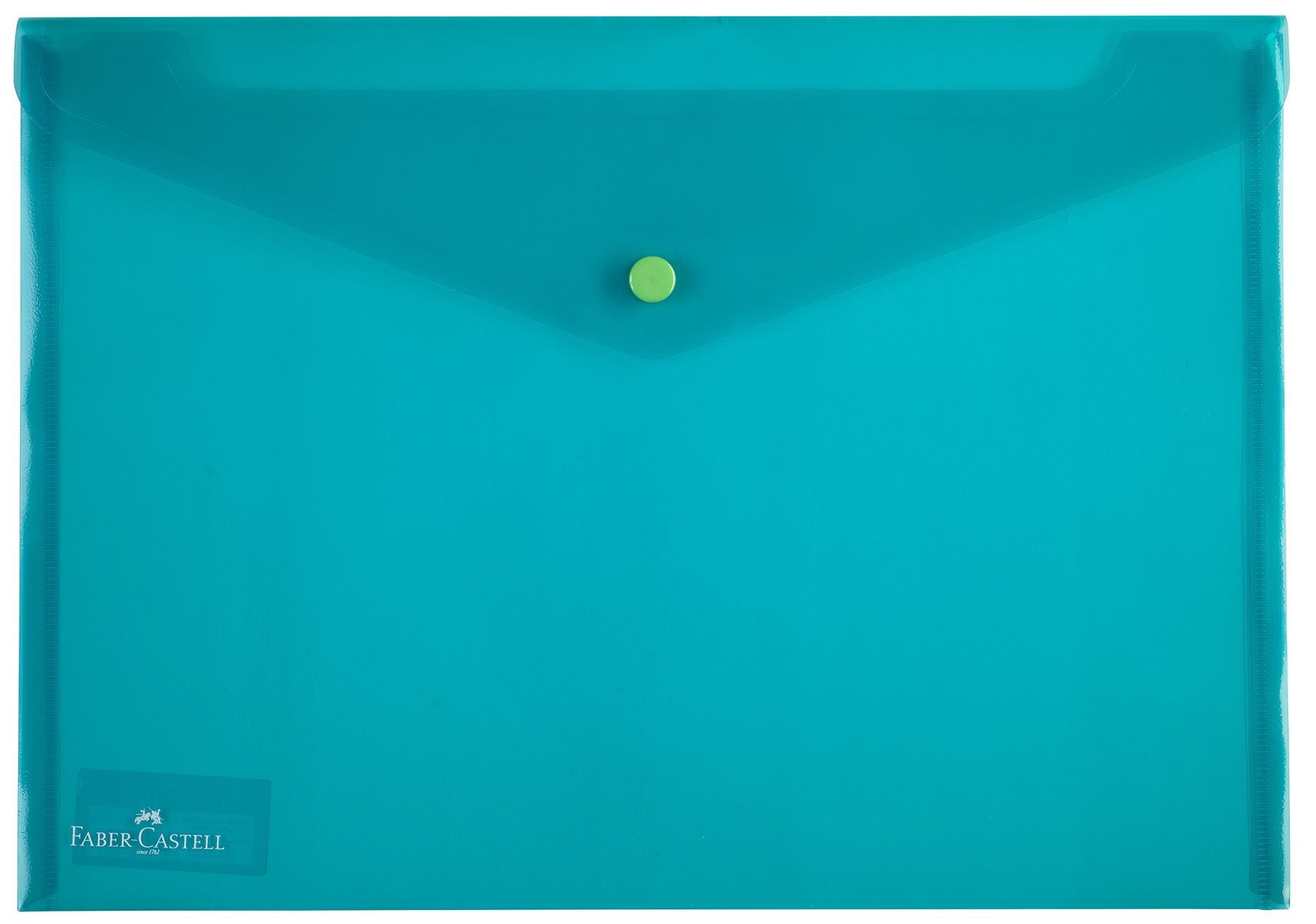 Mapa cu capsa Faber-Castell - Logo, verde | Ozone.ro