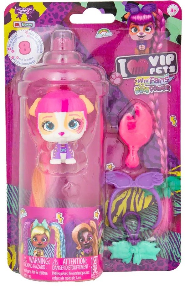 Set joc IMC Toys Vip Pets - Cățeluș la modă pentru coafuri cu accesorii ...