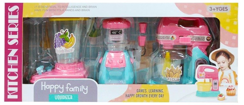 Set de jucării Raya Toys - Happy Family Kitchen Appliances, 3 bucăți ...
