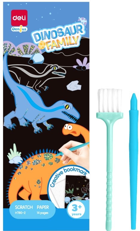 Poze razuibile Deli Genius - Dinosaur Family, 14 pag. | Ozone.ro