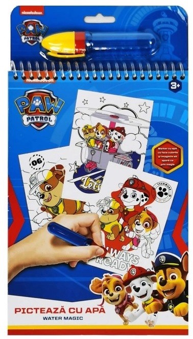 Carte de colorat cu apă Paw Patrol | Ozone.ro