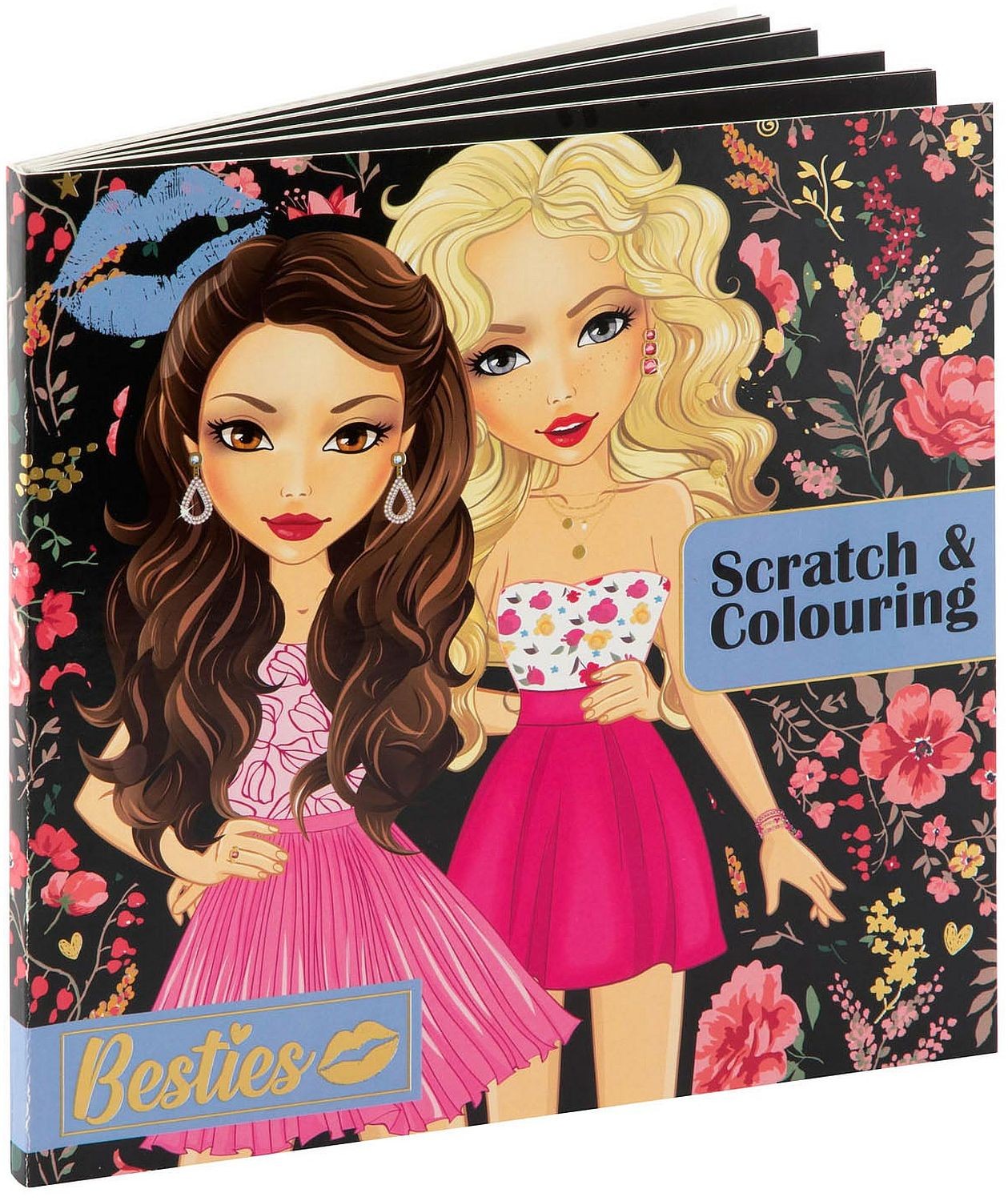 Carte de colorat Moxy Besties - Cu cărți de răzuit | Ozone.ro