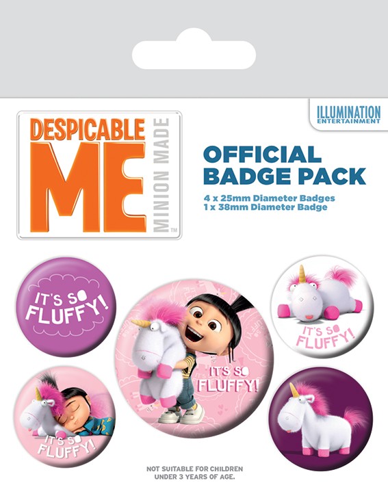 Set insigne Pyramid - Despicable Me (It's So Fluffy) | Ozone.ro