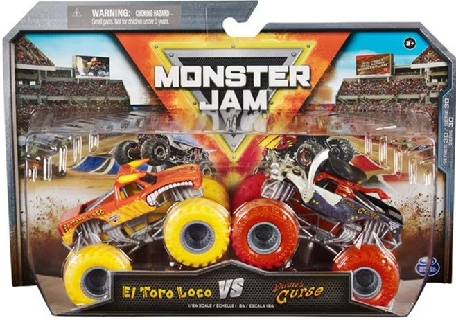 Set buggy Monster Jam - El Toro Loco vs Curse, 1:64 | Ozone.ro