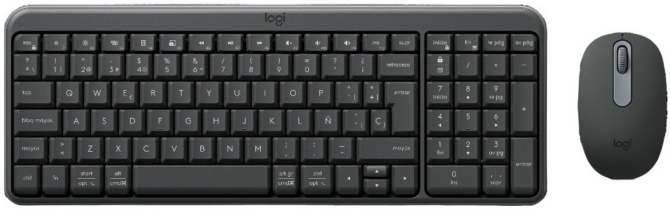 Set mouse și tastatură Logitech - MK250, wireless, grafit | Ozone.ro