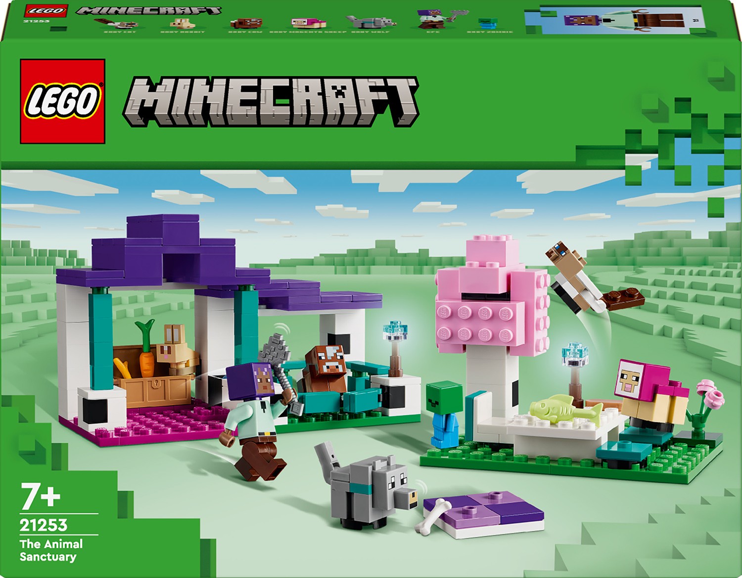 Constructor LEGO Minecraft - Adapost de animale (21253) | Ozone.ro