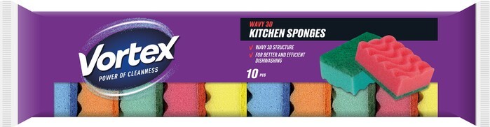 Bureți de bucătărie Vortex - Standard, 10 buc | Ozone.ro