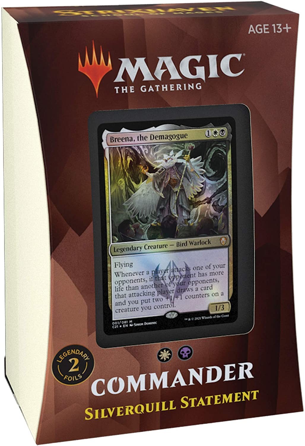 Magic the Gathering - Strixhaven Commander Deck: Silverquill Statement ...