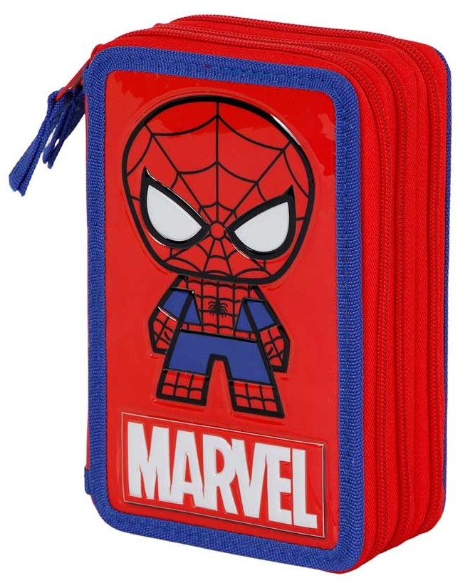 Penar școlar echipat Karactermania Spider-Man - Glide, 3 fermoare ...