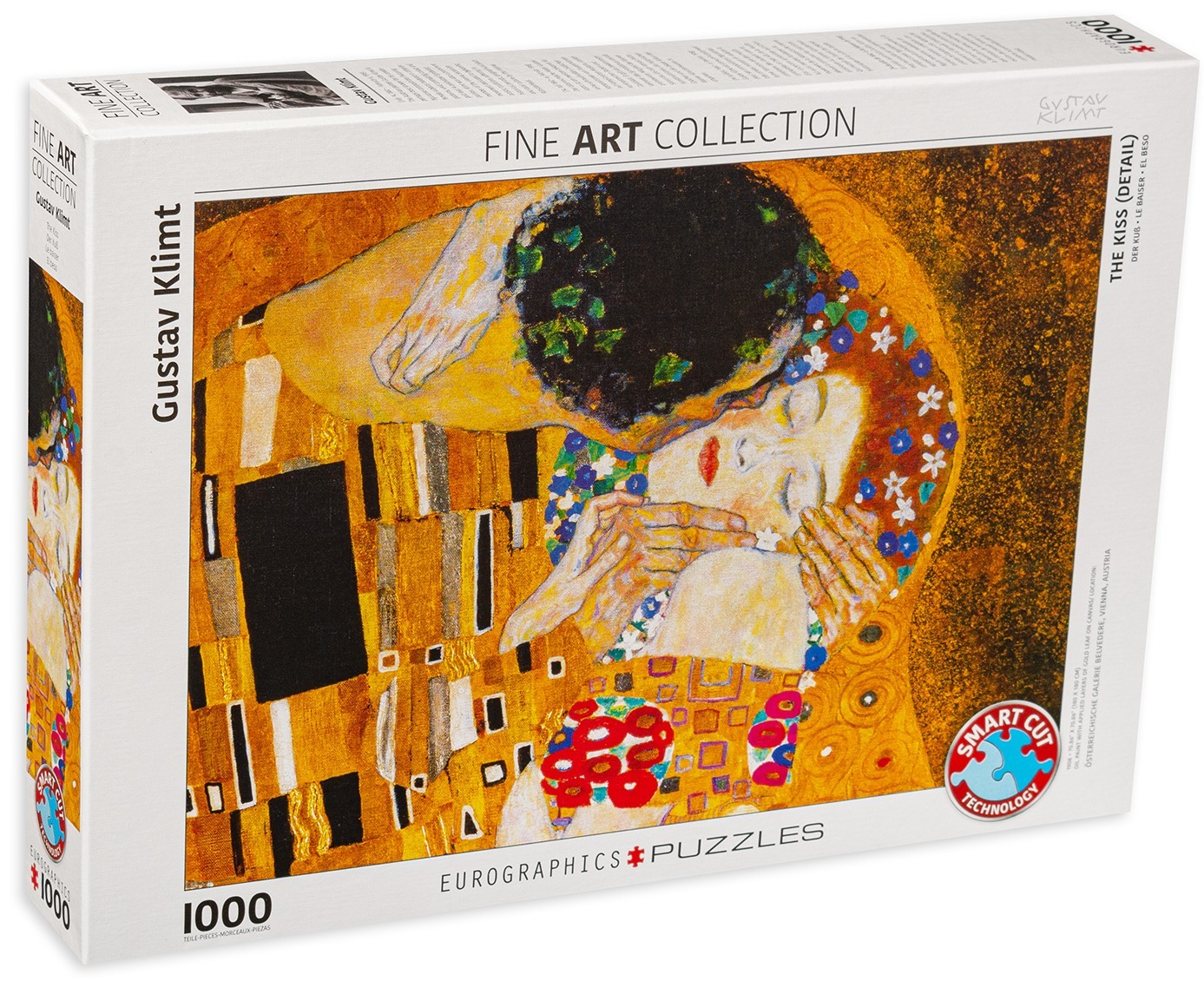 Puzzle Eurographics din 1000 de piese - Sarutul, Gustav Klimt | Ozone.ro