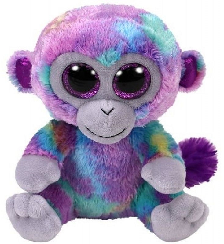 Jucărie de pluș TY Toys Beanie Boos - Monkey Zuri, 15 cm | Ozone.ro