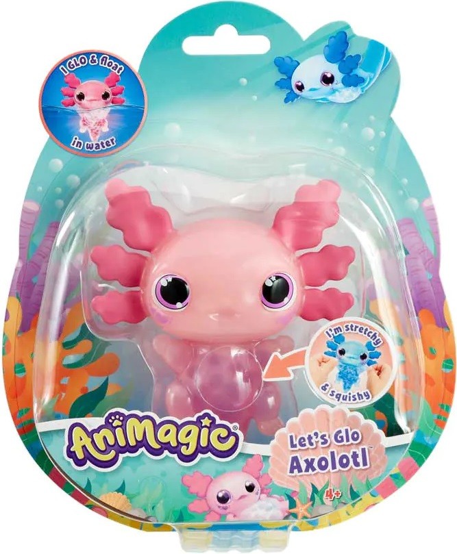 Figurină extensibilă Goliath - Prieten acvatic axolotl, roz | Ozone.ro