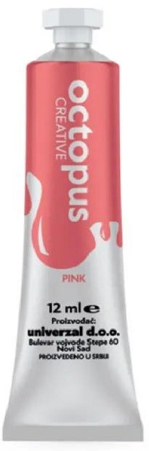 Vopsea tempera Universal - Octopus, 21 ml, roz | Ozone.ro