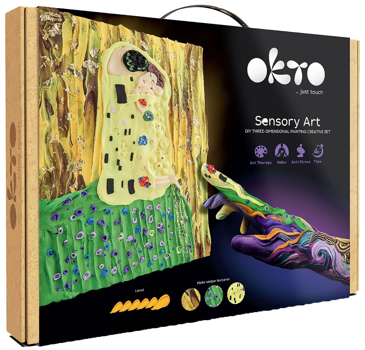 Set creativ cu model Okto - Creați imagine 3D, Sărutul | Ozone.ro