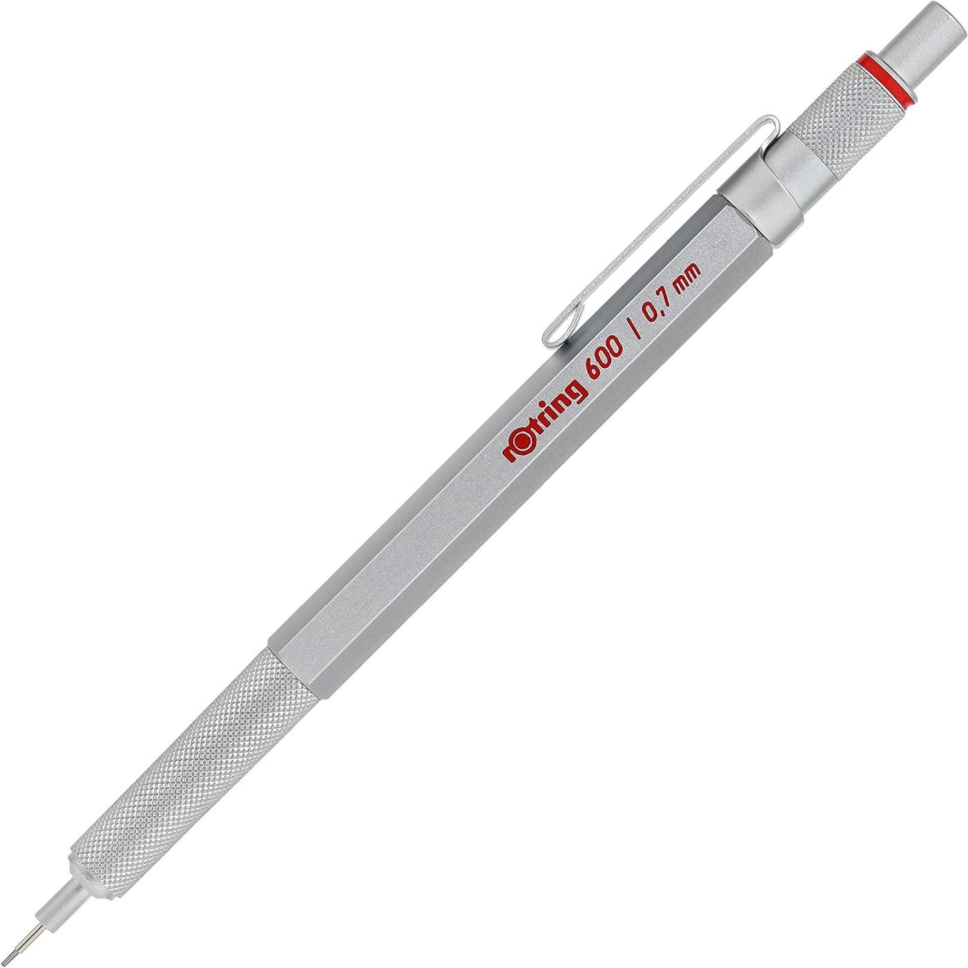 Creion automat Rotring 600 - 0.7 mm, argintiu | Ozone.ro