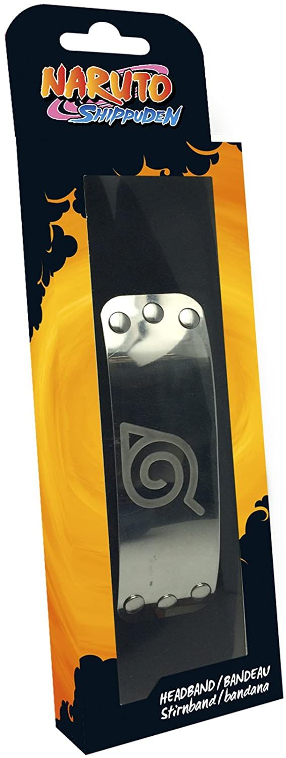 Bandă pentru cap ABYstyle Animation: Naruto - Konoha (Black) | Ozone.ro