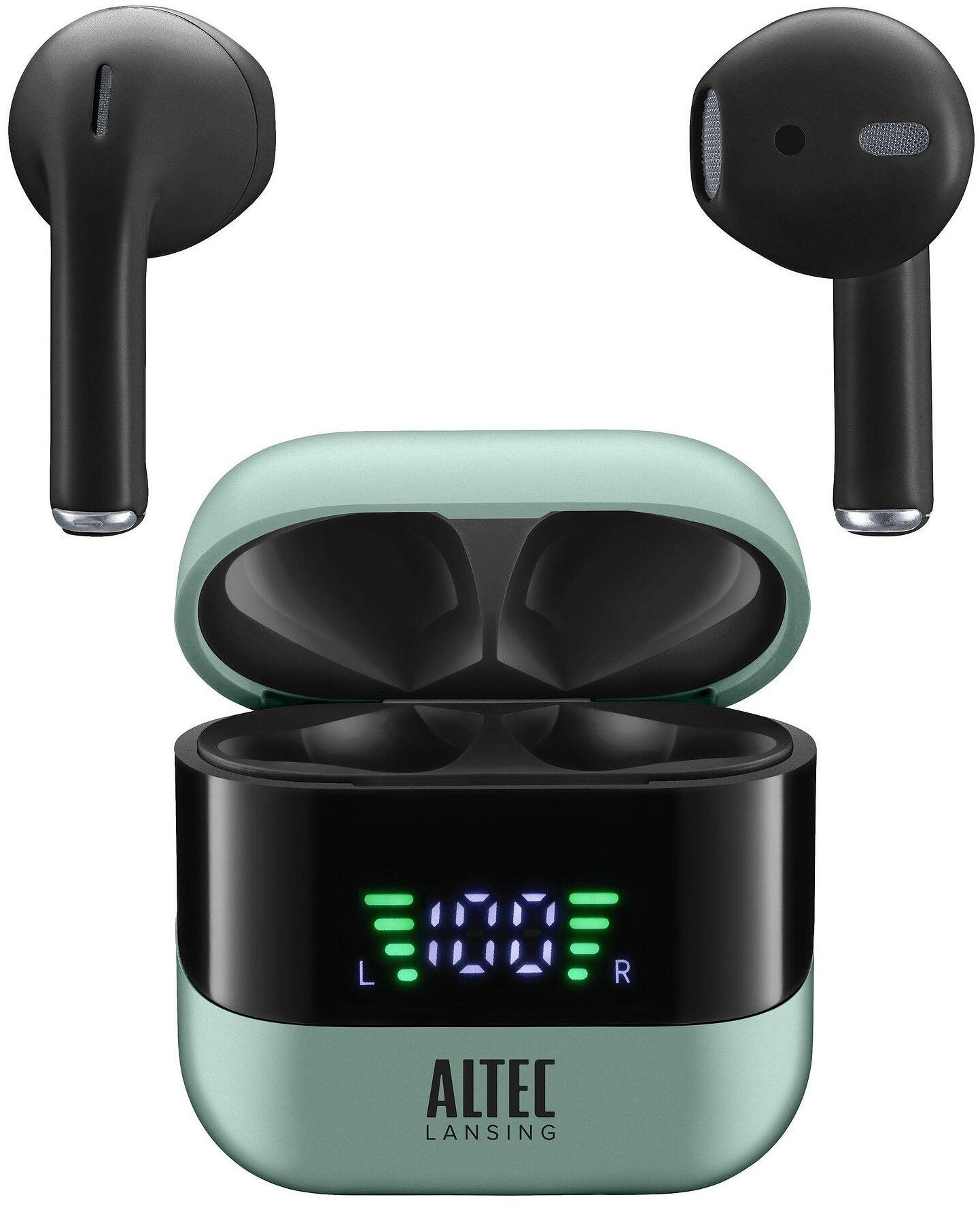 Căști wireless Altec Lansing - Club, TWS, negre/verzi | Ozone.ro