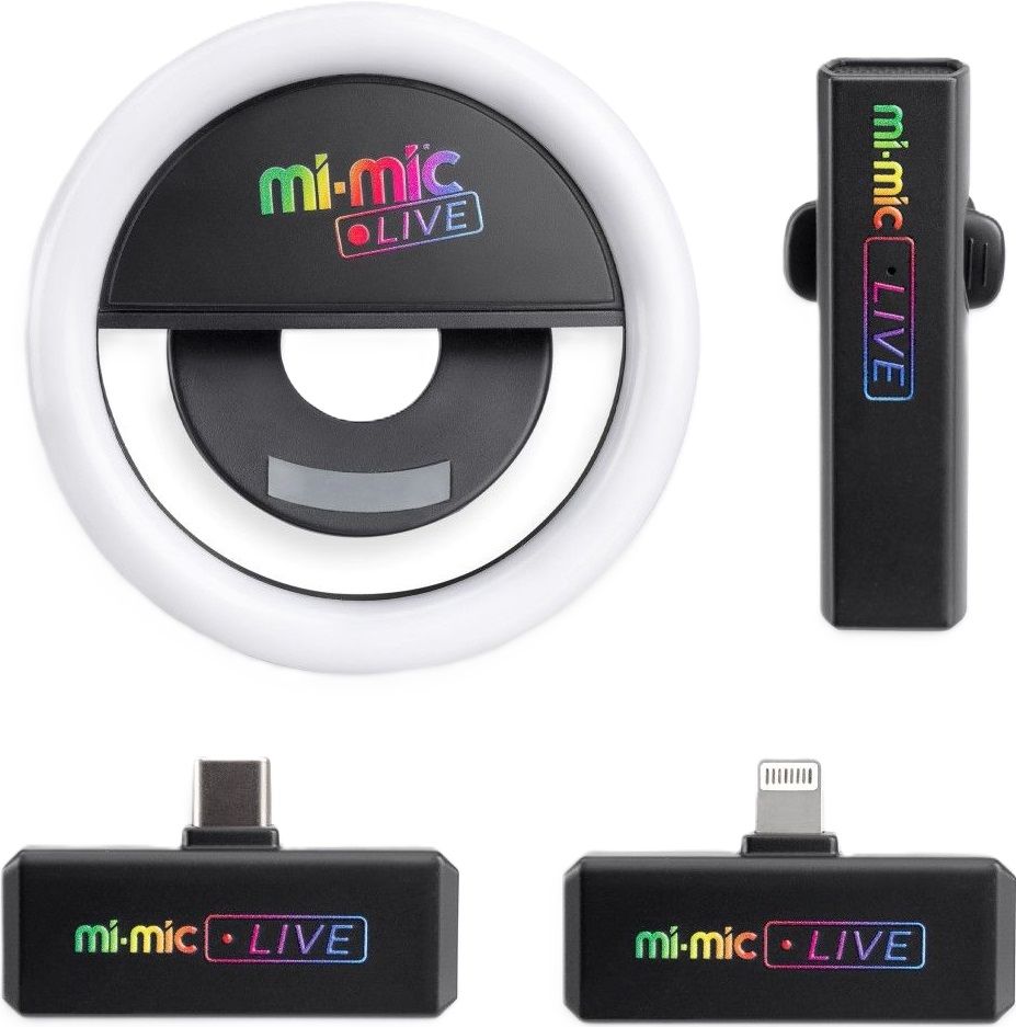 Microfon wireless Mi-Mic Live - Cu lumini LED | Ozone.ro