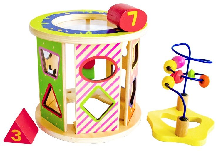 Jucărie din lemn Acool Toy - Sorter cu activități | Ozone.ro