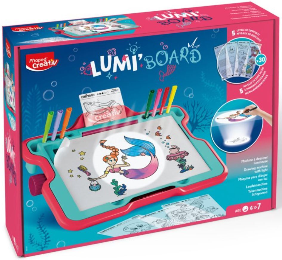 Tablă de desen Maped Creativ - Cu iluminare de fundal LED | Ozone.ro