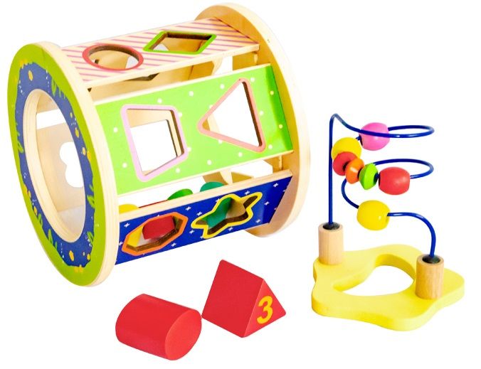 Jucărie din lemn Acool Toy - Sorter cu activități | Ozone.ro