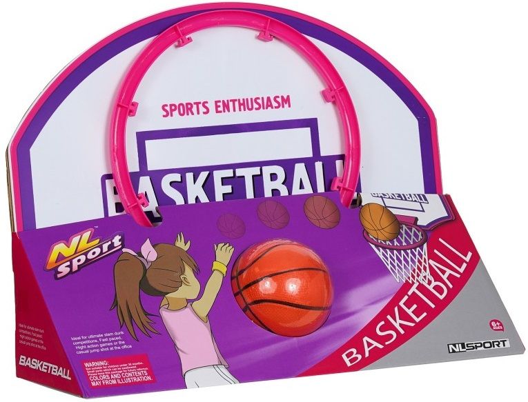 Set pentru copii GT - Tablă de perete pentru baschet cu minge și pompă ...