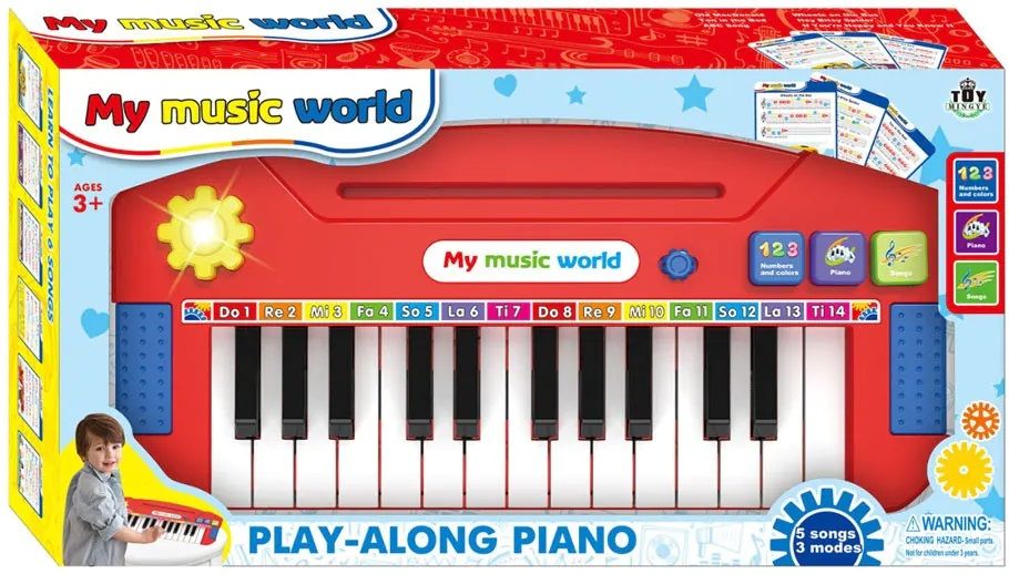 Pian electronic pentru copii Yifeng - My Music World, 24 taste | Ozone.ro