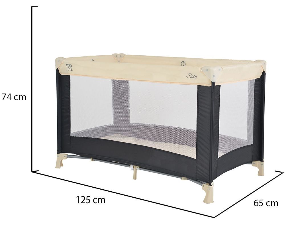 Pătuț pliabil Moni - Solo, bej | Ozone.ro