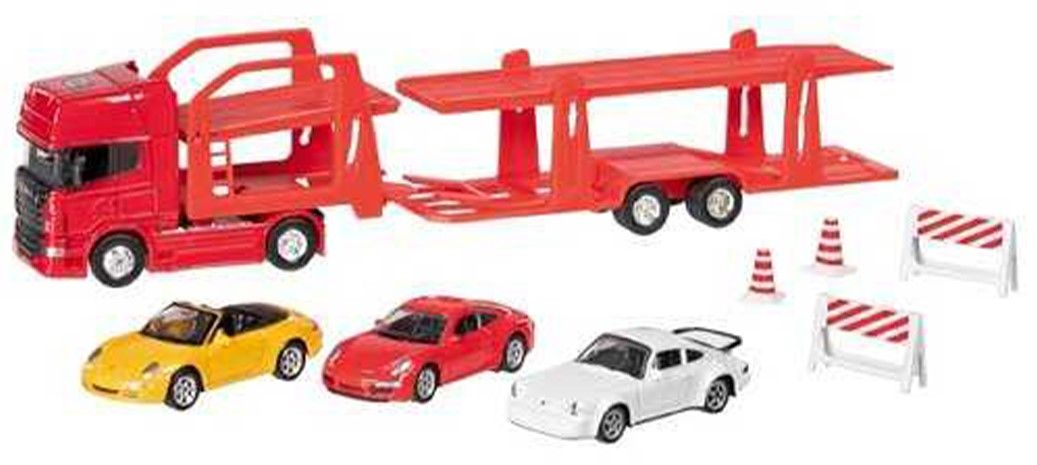 Set joc Welly - Transportor auto Scania V8 | Ozone.ro