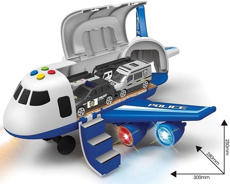 Set de joc Zizito - Avion de poliție cu sunet și lumină | Ozone.ro