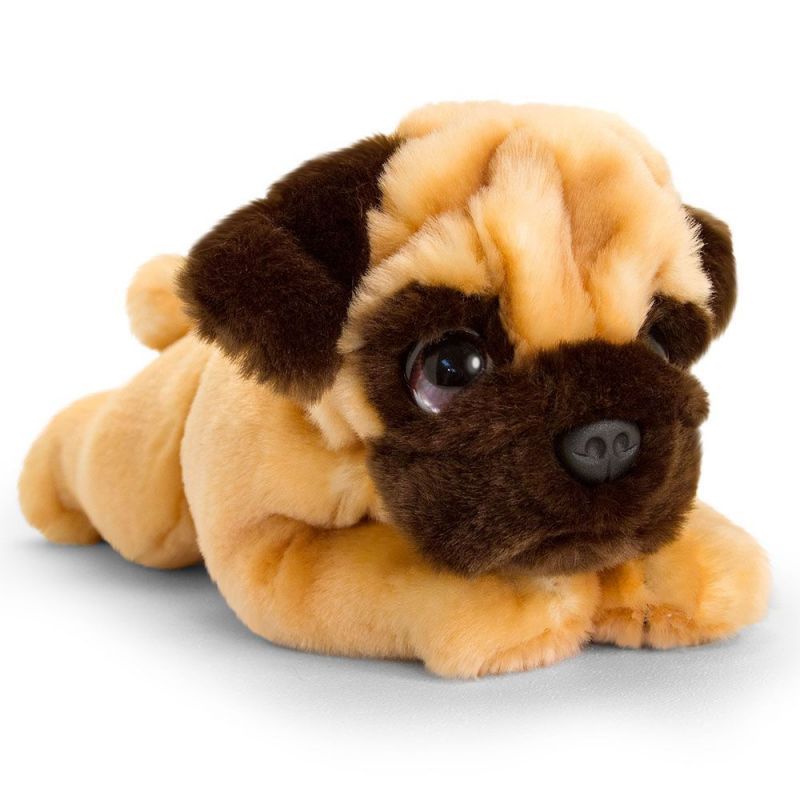 Câine de pluș Keel Toys - Mops, 25 cm | Ozone.ro