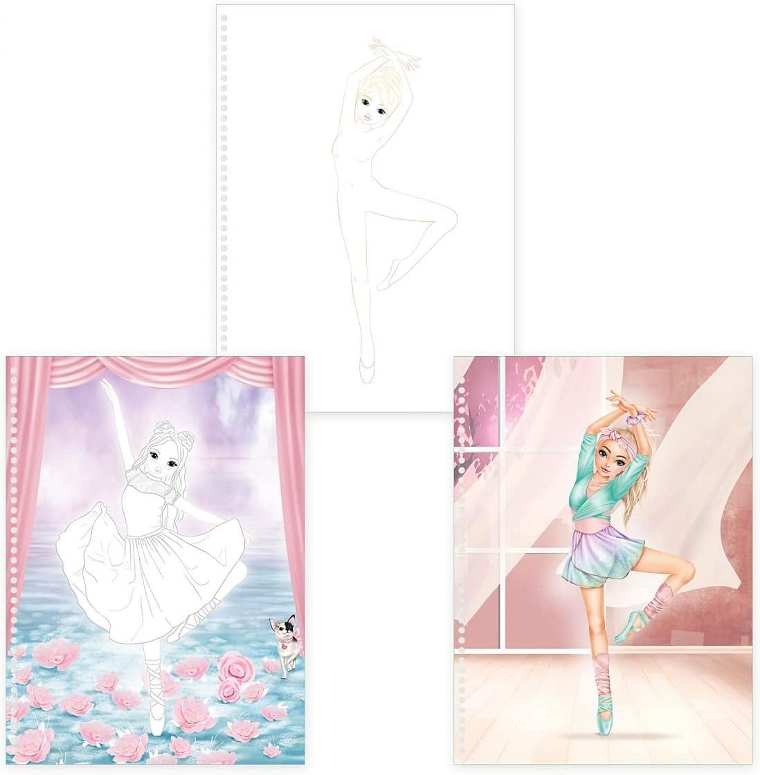 Carte de colorat Depesche TopModel - Balerine | Ozone.ro