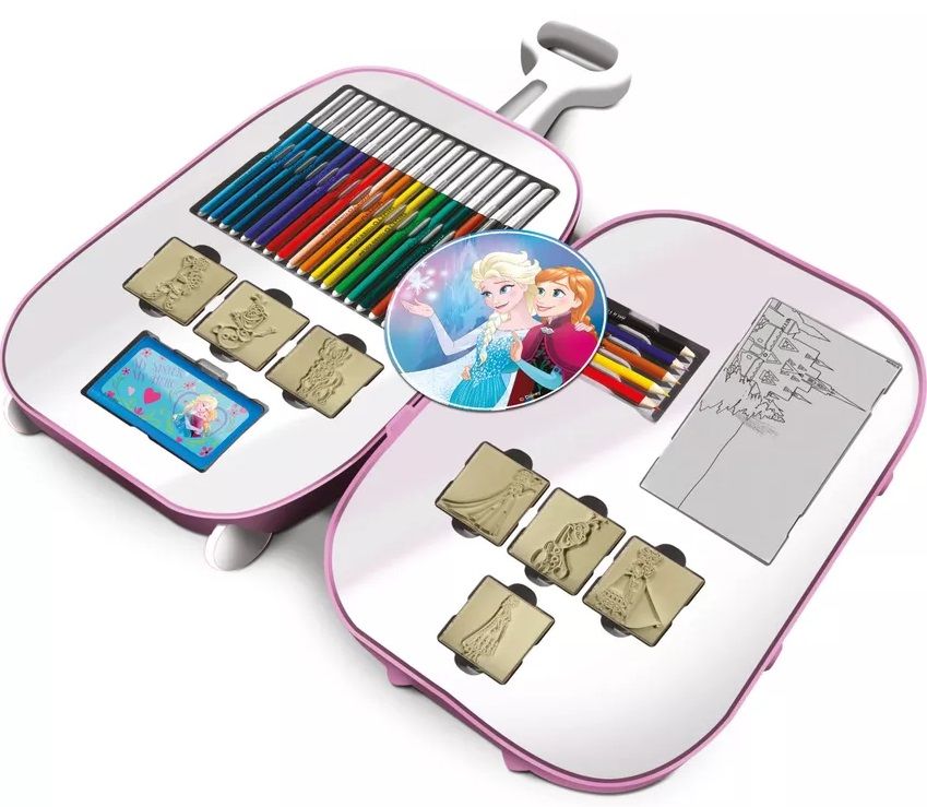 Set de colorat într-o cutie pe roți Multiprint - Frozen, asortiment ...
