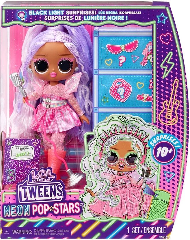 Păpușă MGA Entertainment Surprise Tweens Neon Pop Stars - Kitty Kay ...