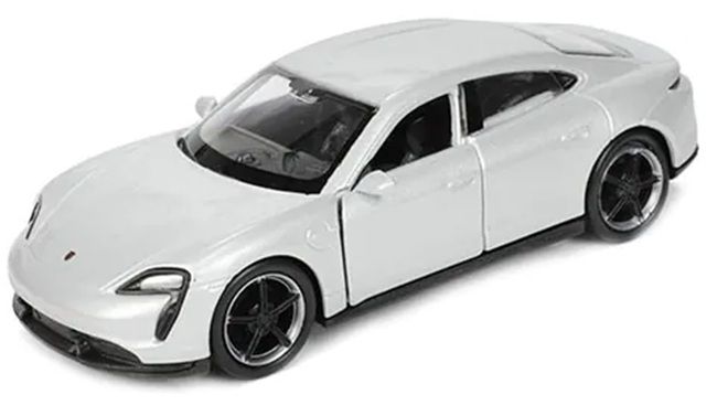 Mașinuță metalică Welly – Porsche Taycan Turbo S, scară 1:24 | Ozone.ro