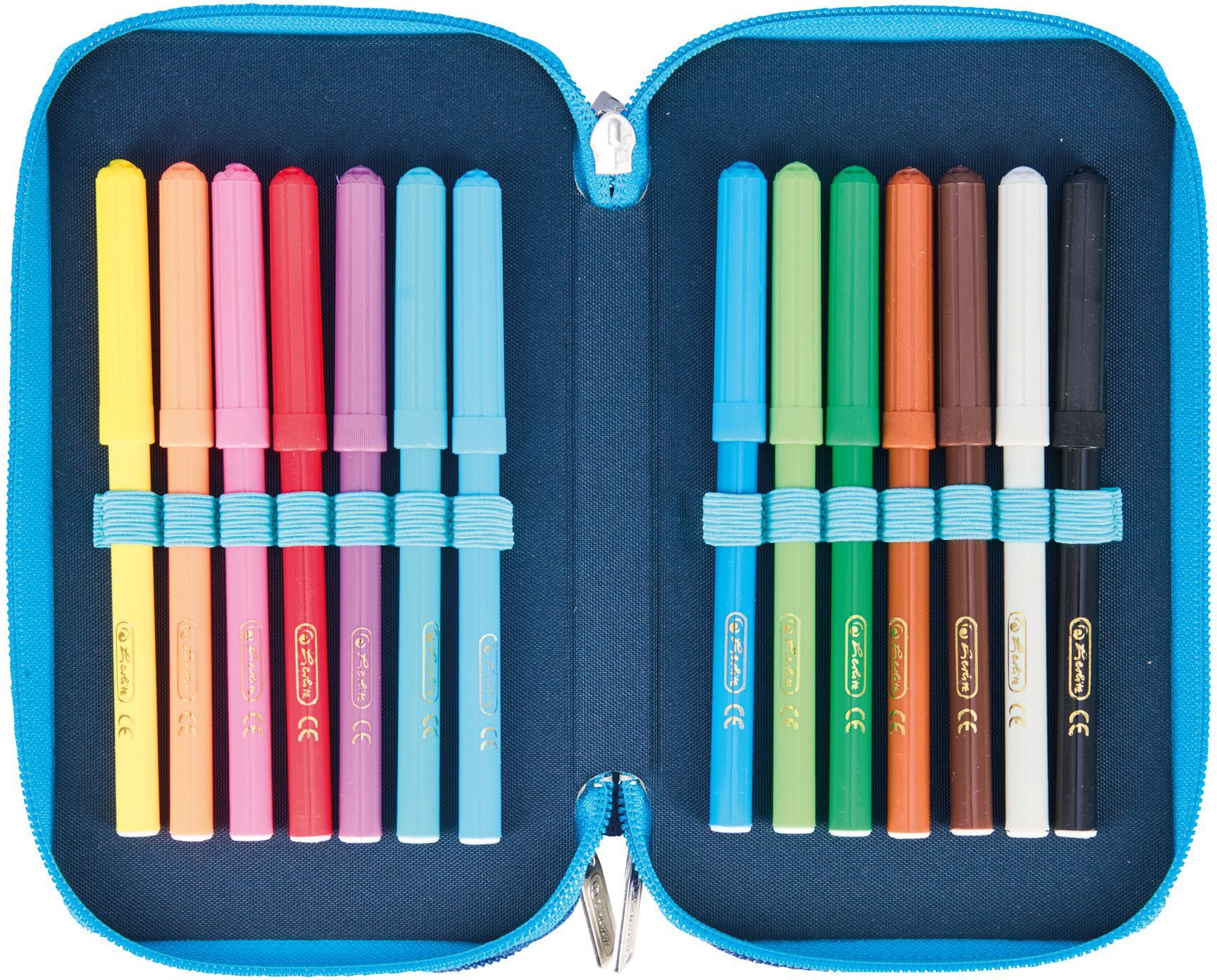 Penar cu rechizite Herlitz - Jungle Safari, 3 fermoare | Ozone.ro