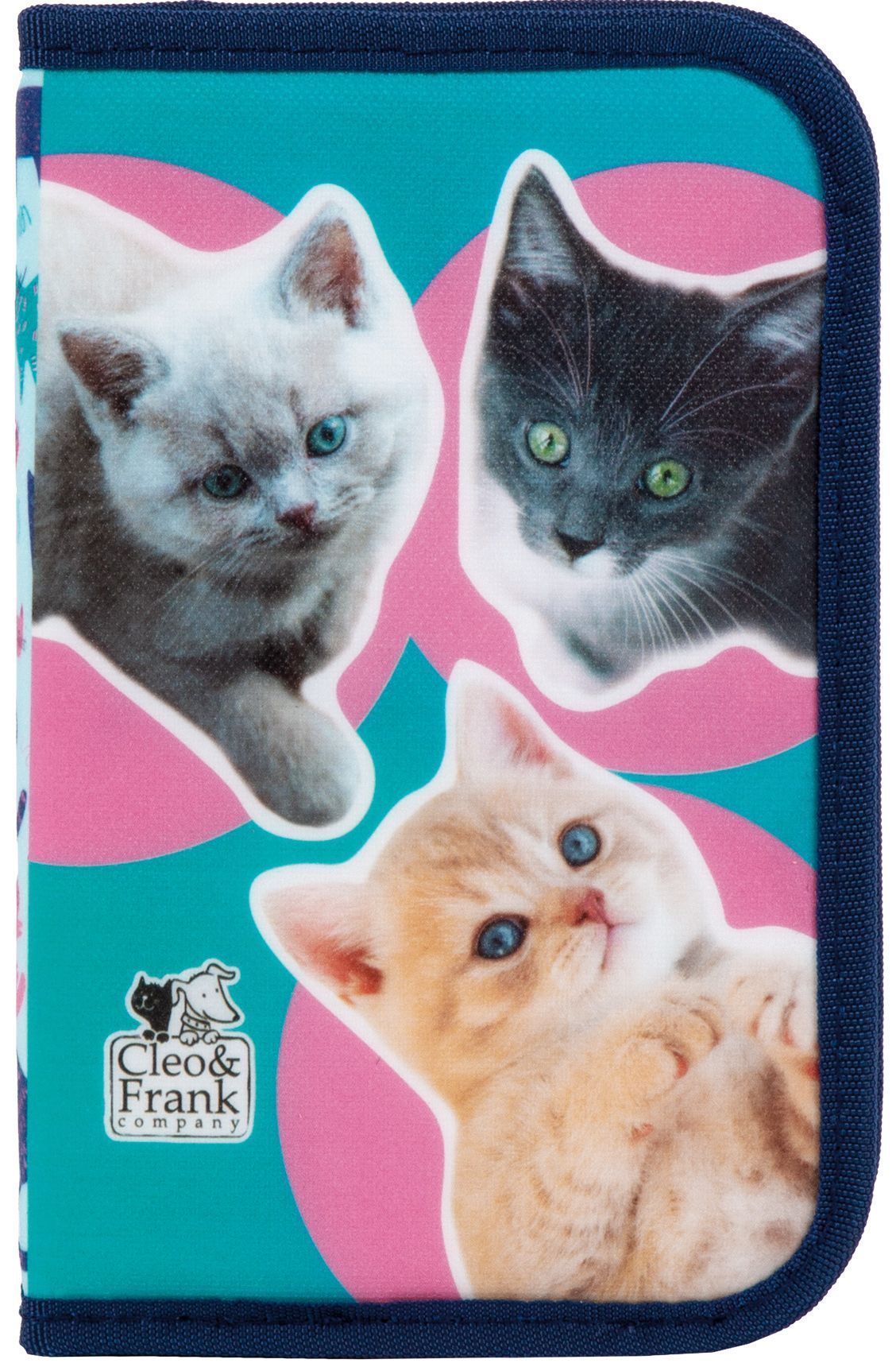 Penar cu rechizite școlare Derform Cleo & Frank 37 - cu un fermoar ...