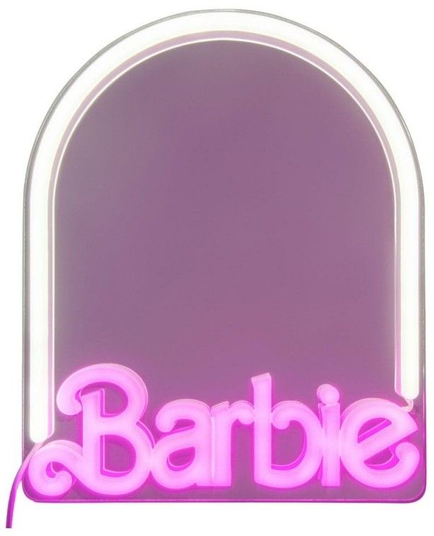 Oglindă Paladone Retro Toys: Barbie - Neon Logo | Ozone.ro