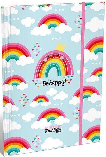 Mapa cu elastic Lizzy Card - Happy Rainbow | Ozone.ro