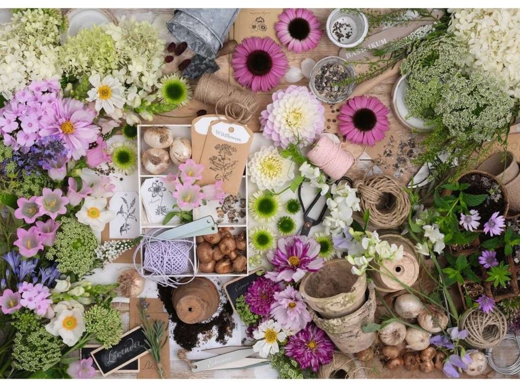 Puzzle Ravensburger cu 1000 de piese - Flori frumoase | Ozone.ro